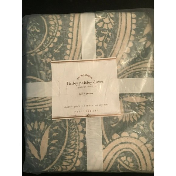 Pottery Barn | Bedding | Pottery Barn Finley Fullqueen Fq Duvet Cover ...